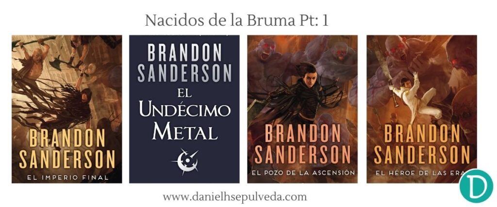 Orden de Libros Saga Nacidos de la Bruma (Mistborn) - Brandon Sanderson