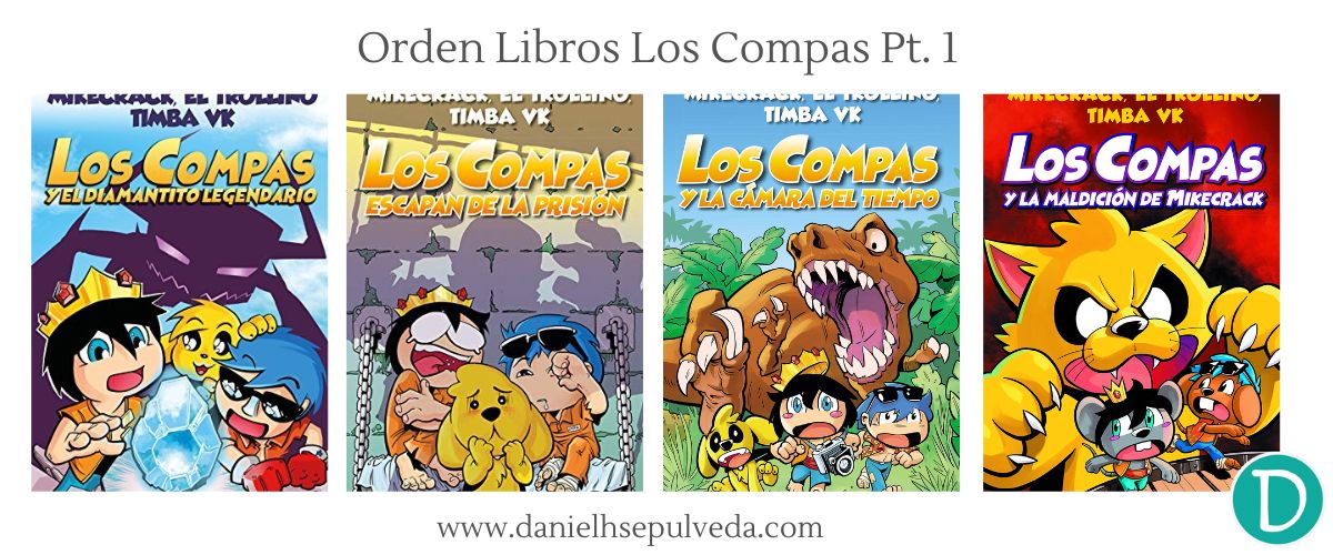 Orden de Libros Los Compas - Mikecrack, El Trollino, Timba VK