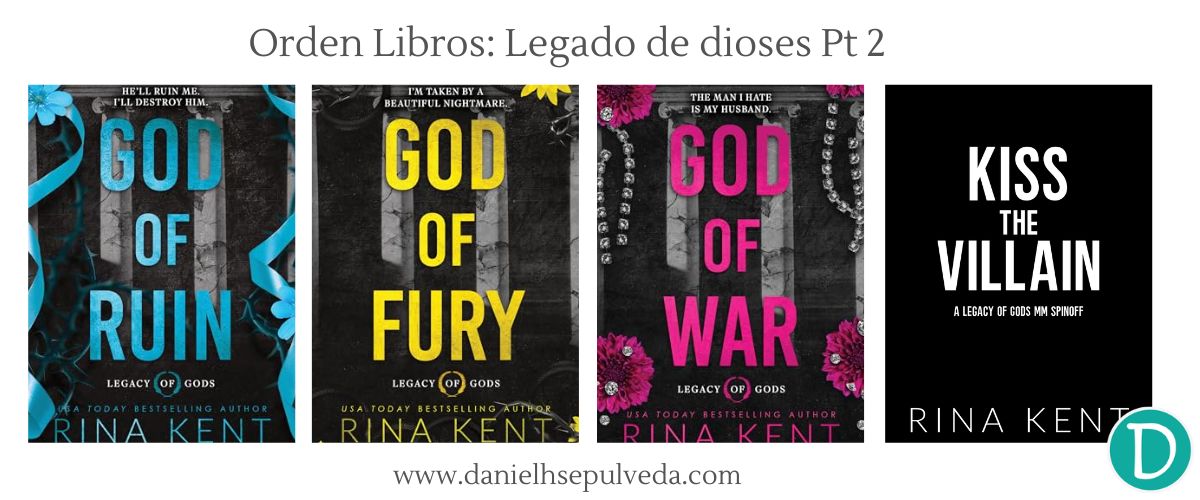 Orden de Libros Saga Legado de Dioses (Legacy of Gods) - Rina Kent