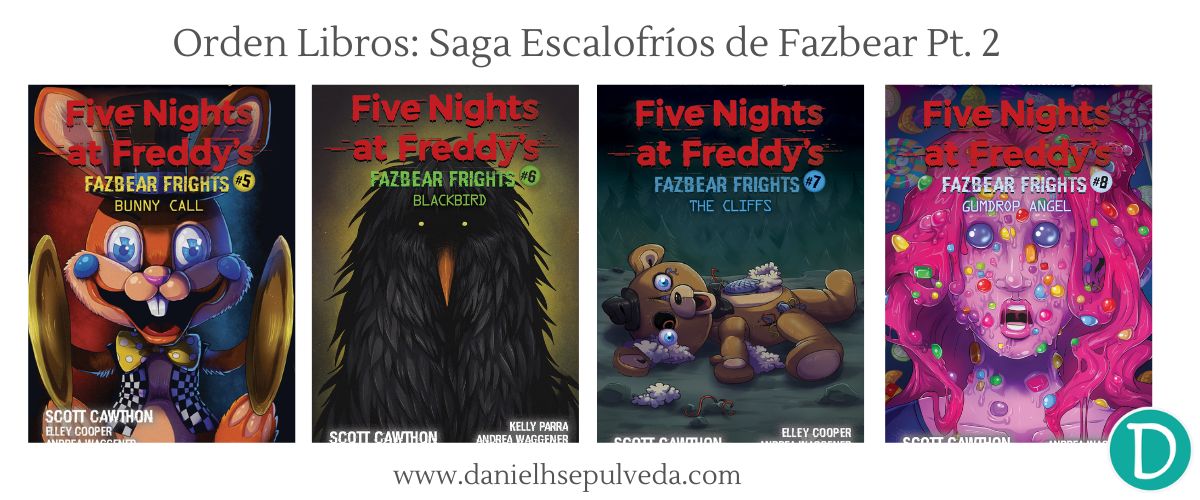 Orden de Libros Saga Five Nights at Freddy's - Scott Cawthon