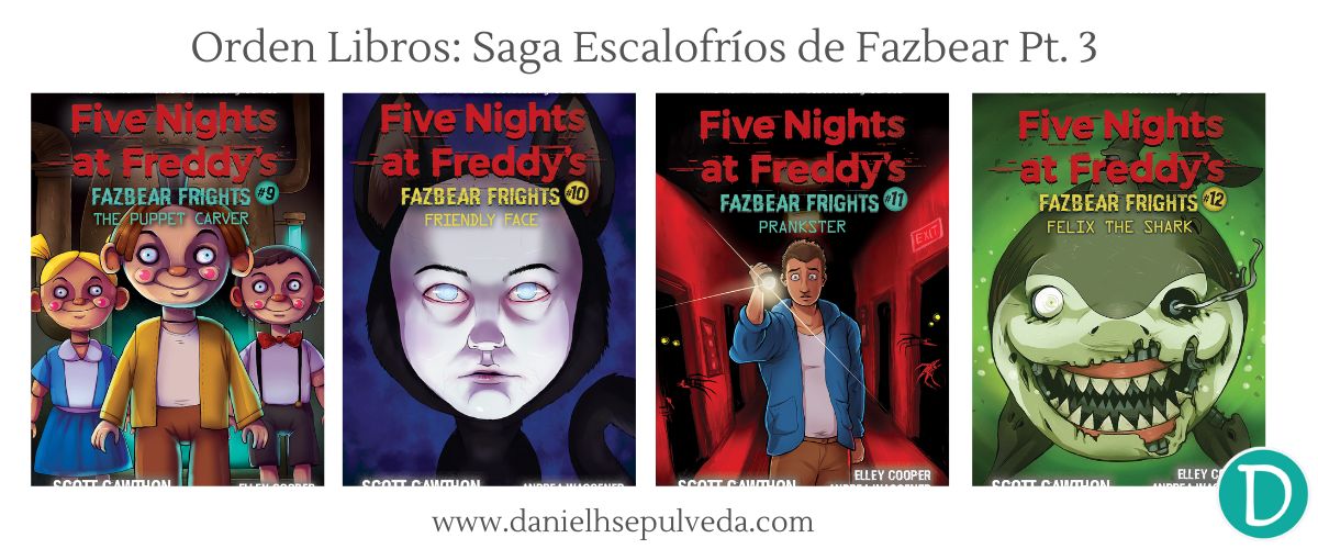 Orden de Libros Saga Five Nights at Freddy's - Scott Cawthon