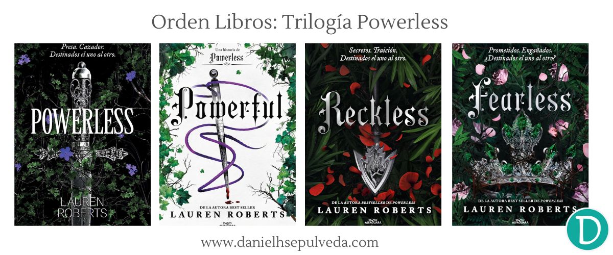 Orden Libros Trilogía Powerless - Lauren Roberts