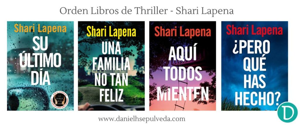 Orden de Libros Shari Lapena - Bibliografía Completa 2025